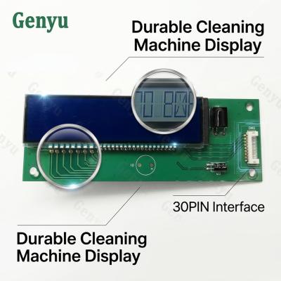 China Custom Design LCD Display Screen STN Segment Blue 30PIN For Cleaning Machine for sale