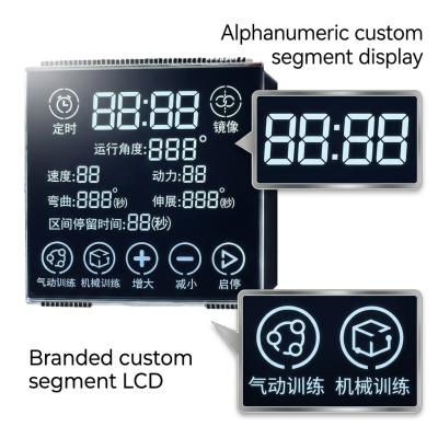 China VATN Alphanumeric Custom Segment LCD Display TN / Negative / Transmissive for sale