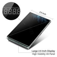 China 2.5 Inch VA LCD 4-Digit 7-Segment Display with 24-PIN Interface, 5.0V Voltage, -20℃ to +70℃ Operating Range for sale