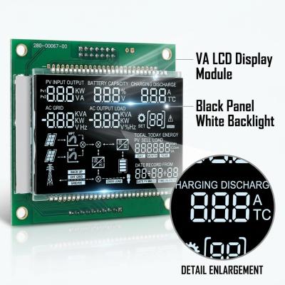 China Segmented VA LCD Display Black Panel White Backlight HT1623 COB PIN Module for sale
