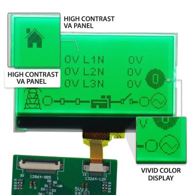 China Negative Transmissive VA LCD Display HT1621 Driver RGB LED Backlight LCD Display for sale