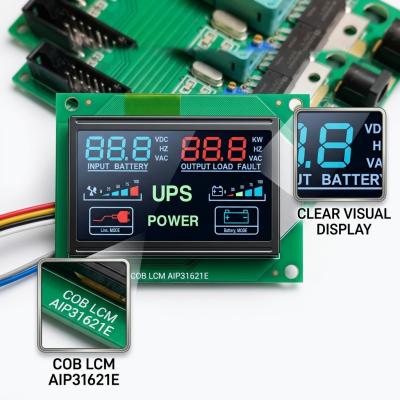 China 2.4 inch VA LCD Module COB LCM AIP31621E Driver White Backlight UPS LCD Display for sale