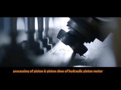Velocidade variável Tipo Rexroth Motor de pistão A6VM Design de eixo dobrado Alta densidade de potência