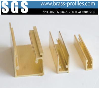 China Copper Alloy Extrusion Window Frame Special Brass Window Sections for sale