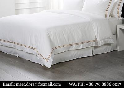 China Luxury Hotel Textile Custom Hotel Bed Linen Bedding Set For Sale for sale