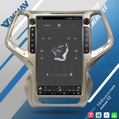 China Car 2014 2018 Jeep Grand Cherokee Radio Replacement Auto Stereo 13.6 Inch OEM for sale