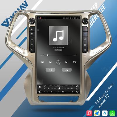 China Car 2014 2018 Jeep Grand Cherokee Radio Replacement Auto Stereo 13.6 Inch OEM for sale