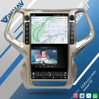 China Car 2014 2018 Jeep Grand Cherokee Radio Replacement Auto Stereo 13.6 Inch OEM for sale