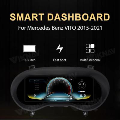 Chine Mercedes Benz VITO 2015-2021 Groupe d'instruments numériques Dash Gauges Écran Système Linux à vendre