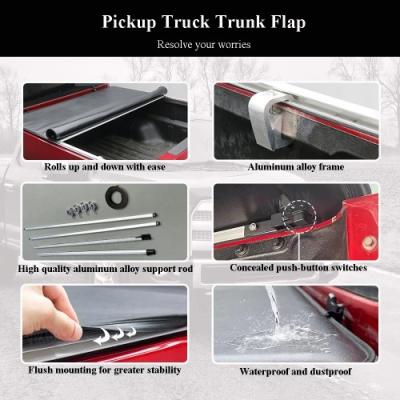 China 24oz Heavy Duty Ford F150 Truck Bed Replacement Tonneau Cover LED DRL for sale