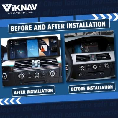 Chine Viknav 10,25 pouces Radio pour voiture Pour BMW Série 5 E60 2009-2010 Système CIC GPS Navigation Carplay Multimédia Lecteur 2Din 128G à vendre