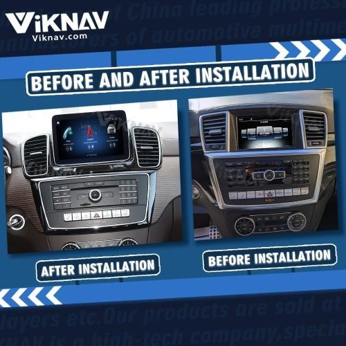 ViknavCar Radio For Mercedes Benz GLE GLS GL ML W166 X166 2012-2019 Vertical Screen HD LCD Touch Screen(NTG5.0)