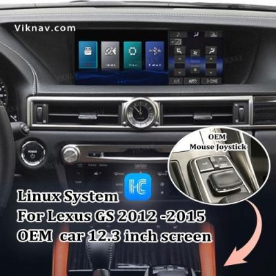 Chine Système Viknav Linux Pour Lexus GS 2012 -2015 sans fil Apple CarPlay Android Auto ne prend en charge que la voiture d'origine 12.3 pouces Scre à vendre