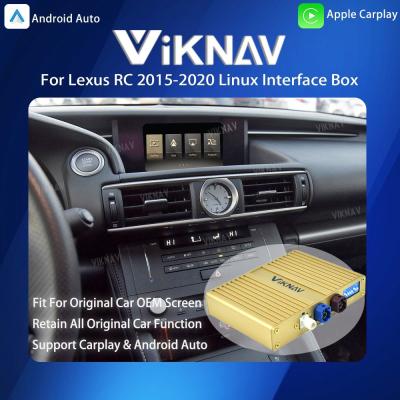 Cina Viknav Linux System For Lexus RC 2015-2020 Wireless Apple CarPlay Android Auto Sostenere solo lo schermo OEM originale dell'auto in vendita
