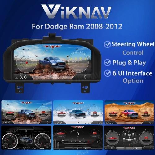 Quality VIKNAV Digital Cluster Car Speed Meter For Dodge Ram 1500 2500 3500 2008-2012 for sale