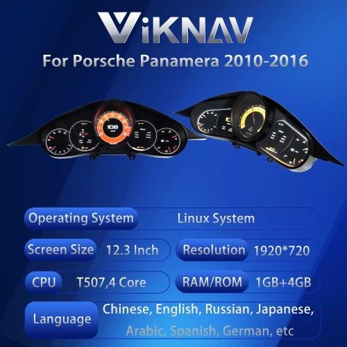 Quality VIKNAV Digital Cluster Car Speedometer For Porsche Panamera 2010-2016 for sale