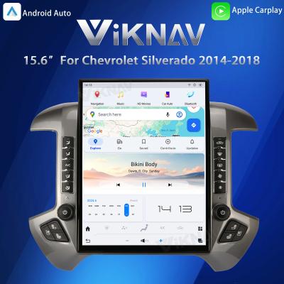 China Viknav 15.6 inch Large Screen Car Radio For Chevrolet Silverado / GMC SIERRA 2014-2018 Android Head Unit Wireless Carpaly GPS Navigation Multimedia Player Autoradio(silvery 128GB) for sale