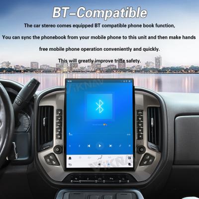 China Viknav 15.6 inch Large Screen Car Radio For Chevrolet Silverado / GMC SIERRA 2014-2018 Android Head Unit Wireless Carpaly GPS Navigation Multimedia Player Autoradio(silvery 128GB) for sale