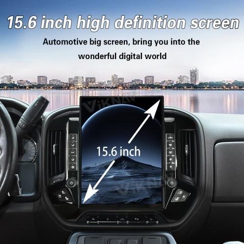 Quality VIKNAV 15.6'' Car Radio For Chevrolet Silverado / GMC SIERRA 2014-2018 （Black） for sale