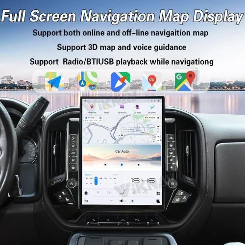 Quality VIKNAV 15.6'' Car Radio For Chevrolet Silverado / GMC SIERRA 2014-2018 （Black） for sale