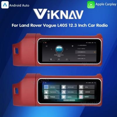 Cina Viknav 12.3 Inch Touch Screen Car Radio For Land Rover Range Rover Vogue L405 2013-2017 Multimedia Player GPS Navigation Head Unit (Rosso) in vendita