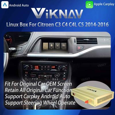 中国 Viknav Linux インターフェースボックス Citroen C3 C4 C4L C5 2014-2016 ワイヤレス CarPlay 販売のため