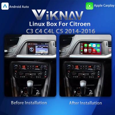 中国 Viknav Linux インターフェースボックス Citroen C3 C4 C4L C5 2014-2016 ワイヤレス CarPlay 販売のため