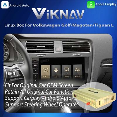 中国 Volkswagen Golf Magotan Tiguan 用 ViKNAV Linux インターフェースボックス、ワイヤレス CarPlay 対応 販売のため