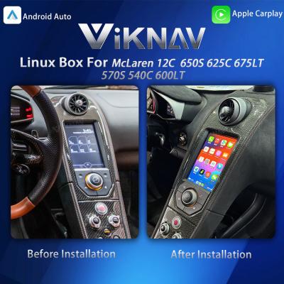 중국 Viknav Linux 시스템 인터페이스 박스 McLaren 12C 650S 625C 675LT 570S 540C 600LT용 무선 Apple CarPlay Android Auto 스테레오 (순정 차량 화면만 지원) 판매용