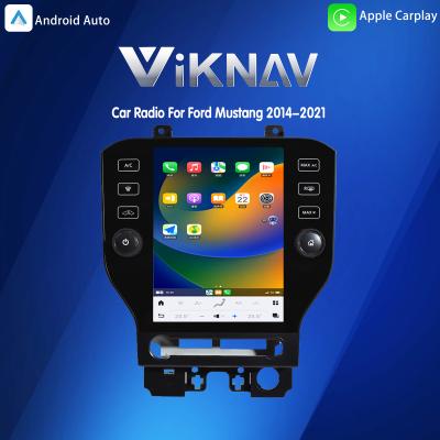 China Radio de coche con pantalla táctil Viknav para Ford Mustang 2014-2021, reproductor de video, unidad principal, estéreo Auro, navegación GPS Android, Carplay en venta