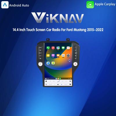 Radio para coche con pantalla táctil Viknav de 14,4 pulgadas para Ford Mustang 2015-2022, reproductor multimedia, unidad principal, navegación GPS, estéreo automático