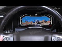 Viknav Panel Digital de Coche de 13 Pulgadas para Chevrolet Silverado GMC SIERRA 2014-2018, Velocímetro Digital LCD para Coche, Panel de Instrumentos, Panel de Control Virtual