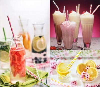 China ice cream paper straws for sale