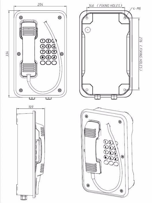 OEM Robuste Hook Switch Telephone 1
