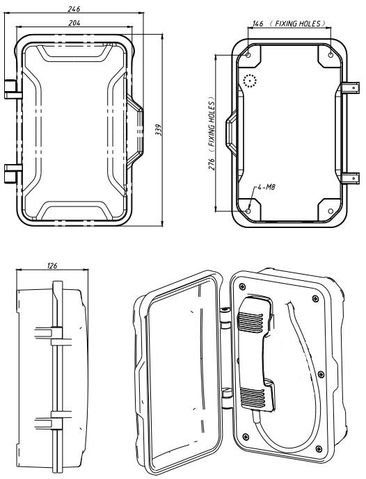 Weatherproof Mine Telephone Without Dialer 1