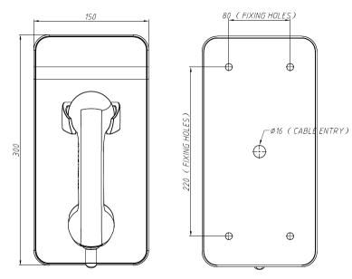 Weatherproof Marine Auto Telephone 2