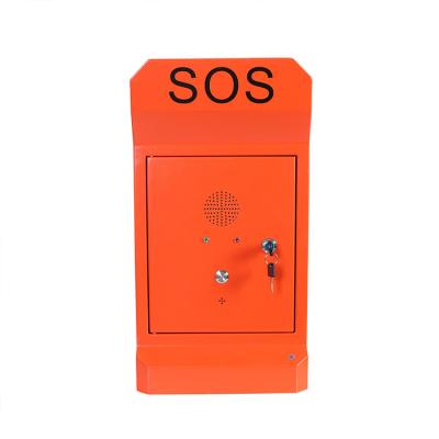 Teléfono de emergencia de SOS de carretera acero inoxidable IP65 botón de metal resistente a los actos de vandalismo