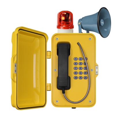 China Wall / Pillar Mounting Industrial SIP Phone With Flashing Lamp And Horn for sale