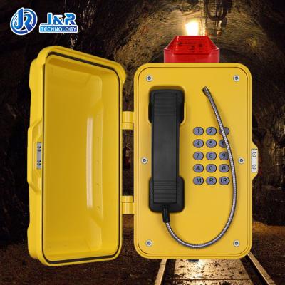 China IP67 weatherproof telephone box / Railways Tunnel Emergency Telephone with LED light for sale