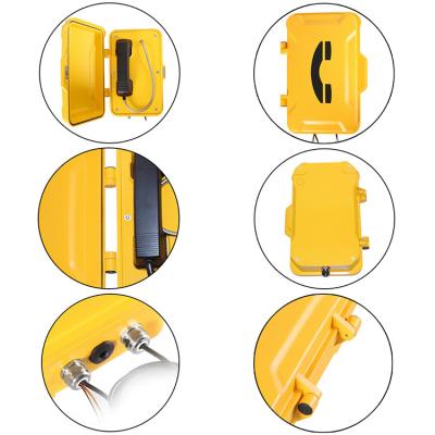 Cina IP67 Hotline di emergenza Telefono analogo industriale montato su parete / pilastro per autostrade in vendita