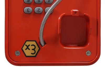 China Teléfono de trabajo pesado de minería / túnel a prueba de explosión IP67 en entornos hostiles en venta