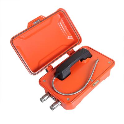 China 10W 85dbA IP67 SS cord Fire Fighter Telephone With Lights for sale