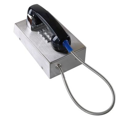 China Telefone de emergência de cadeia de aço inoxidável resistente ao tempo SIP2.0 para banco à venda