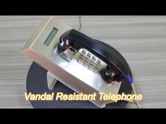 ip65 vandal resistant telephone stainless steel robust housing for tunnel control room