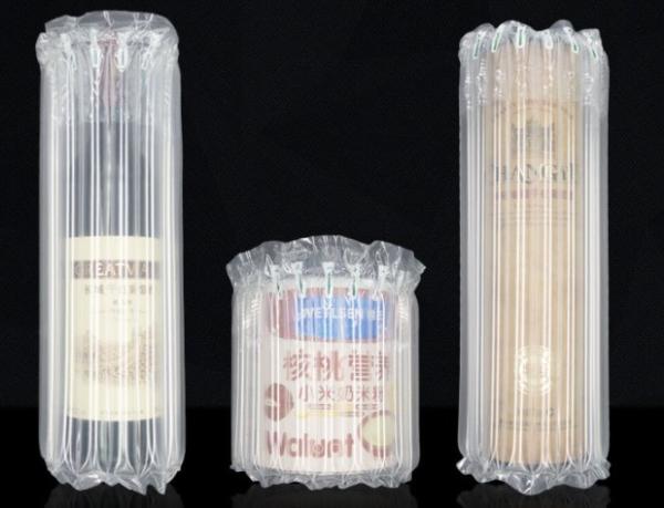 Quality Shockproof Air Column Bubble Wrap Cushioning Film For Wine Bottle 60µm for sale
