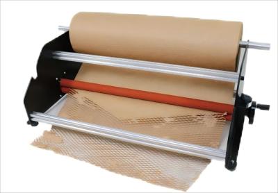 China Manual Kraft Honeycomb Dispenser Machine For Cushion Paper Packaging Material for sale