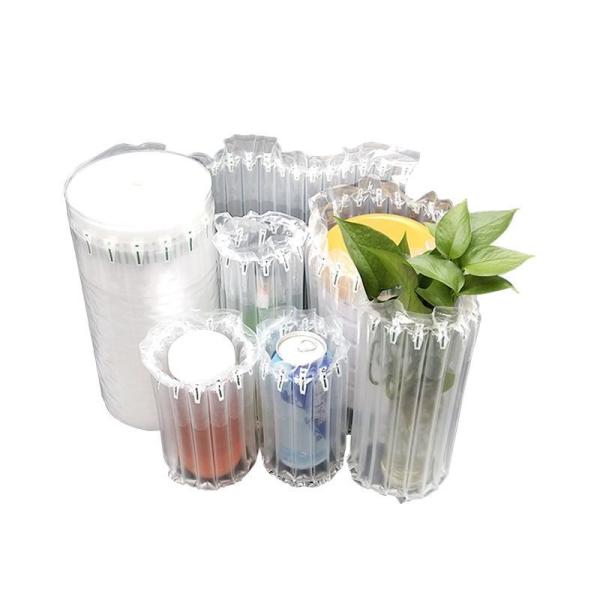 Quality Shockproof Air Column Bubble Wrap Cushioning Film For Wine Bottle 60µm for sale