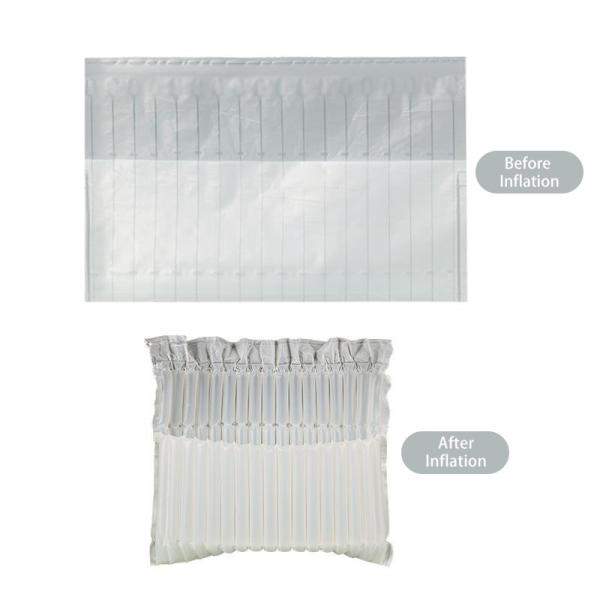 Quality 70µm Compostable PBAT Inflatable Air Column Bag Protective packing for sale