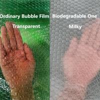 Quality Biodegradable Plastic Bubble Wrap Roll Film sheet Cushioning Packaging for sale
