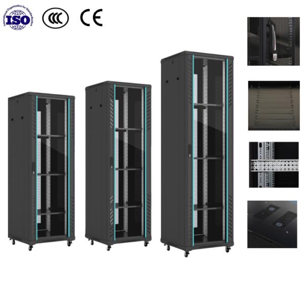 Quality Power Coated Server Rack Electric Enclosure 42U Network Cabinet Floor Standing for sale